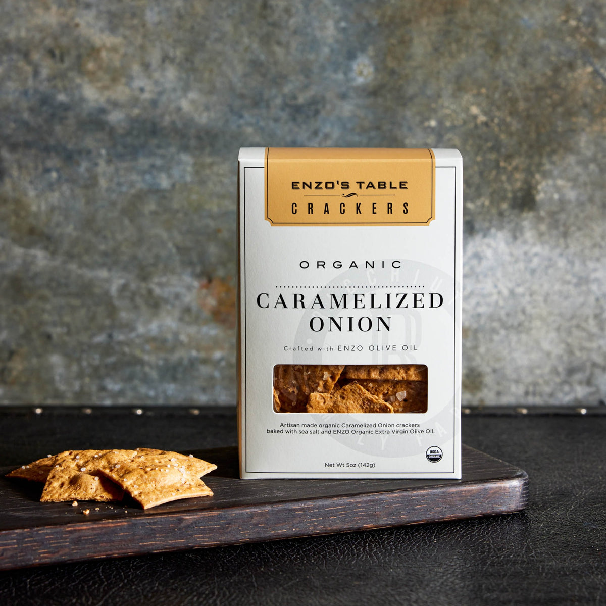Organic Caramelized Onion Crackers | ENZO'S TABLE