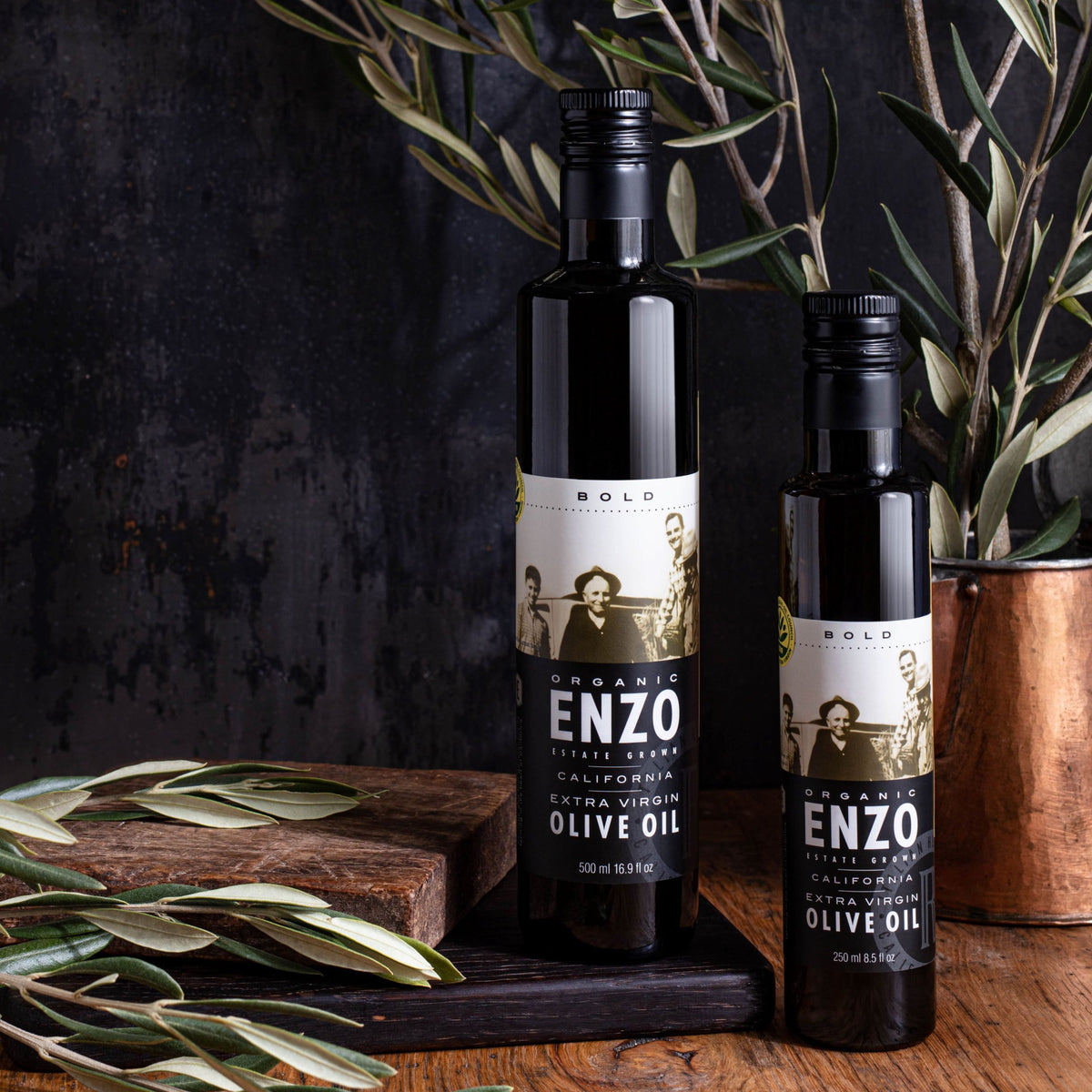 Organic Extra Virgin Olive Oil - Bold | ENZO'S TABLE